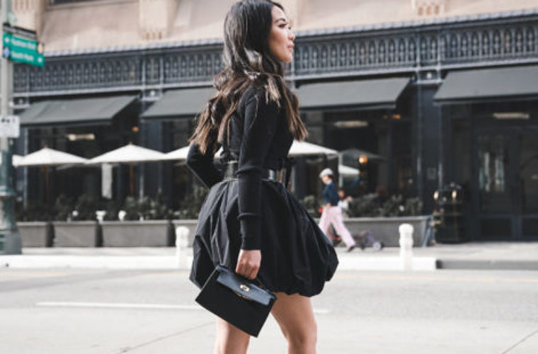 NYC in LA :: Balloon skirt & Hermes Kelly Pochette • Furilia | Your ...